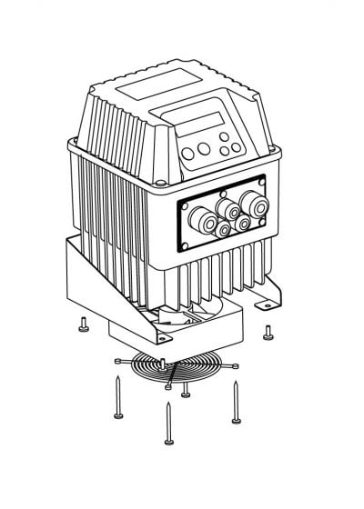 E-Tech DrivE-Tech 2.015 VSD Single Phase Motor Mount VFD For Pumps ...