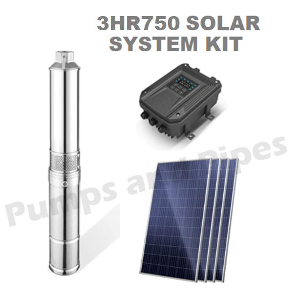 3″ Solar Bore Pump Kit 200 gph @ 95 meters – Pumps and Pipes
