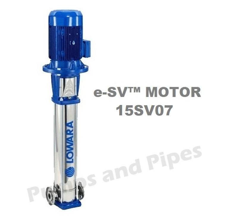Lowara 15SV07 5.5kW Vertical Multistage Pump – Pumps and Pipes