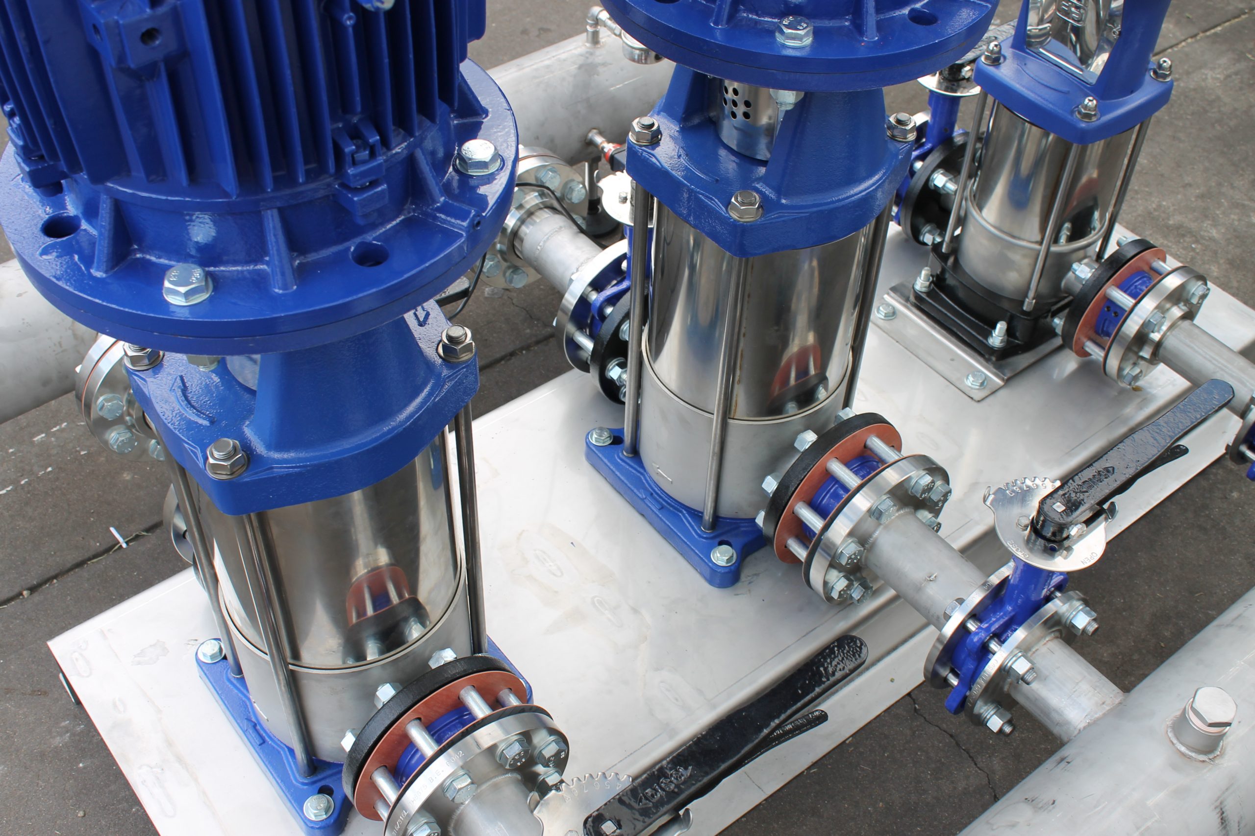 Dual 10.0 lps Potable Water VSD Booster system – Pumps and Pipes