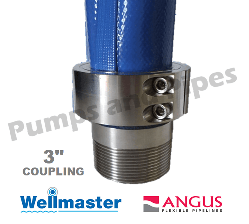 Wellmaster 3″ Layflat Hose Coupling – Pumps and Pipes