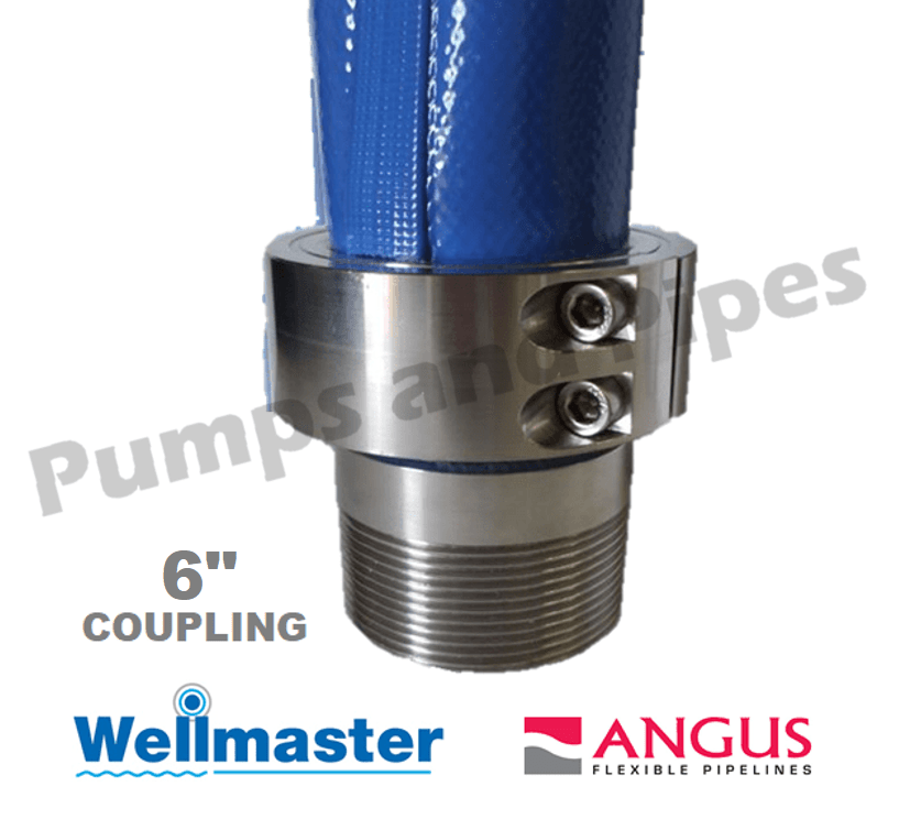 Wellmaster 6″ Layflat Hose Coupling – Pumps and Pipes