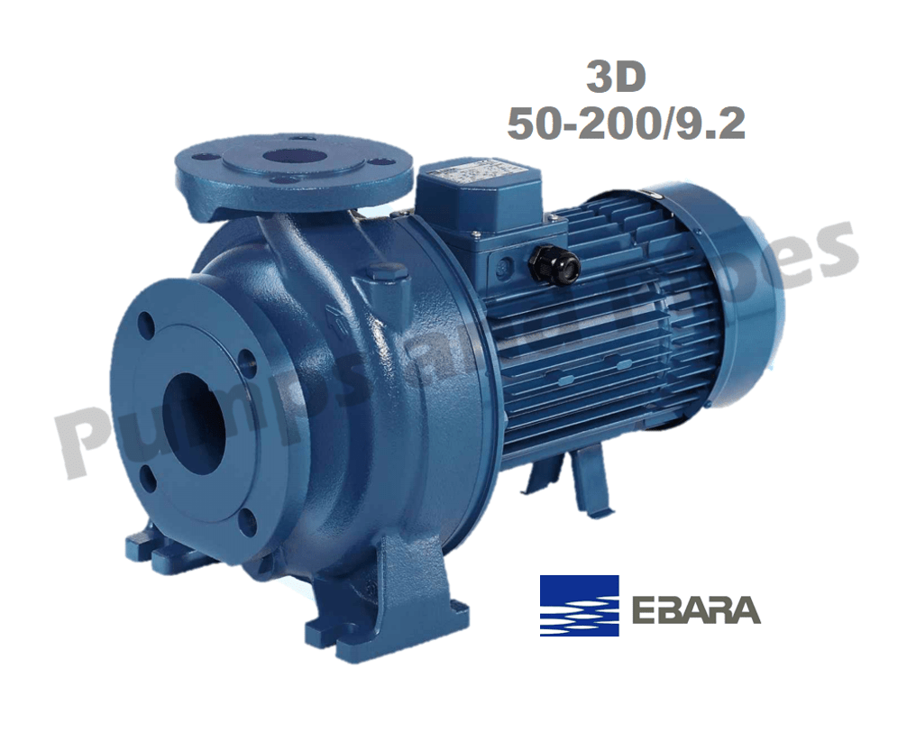 Ebara 3D 50-200/9.2 Three Phase 9.2kW 12.5HP Centrifugal Motor Pump for Irrigation and Water ...
