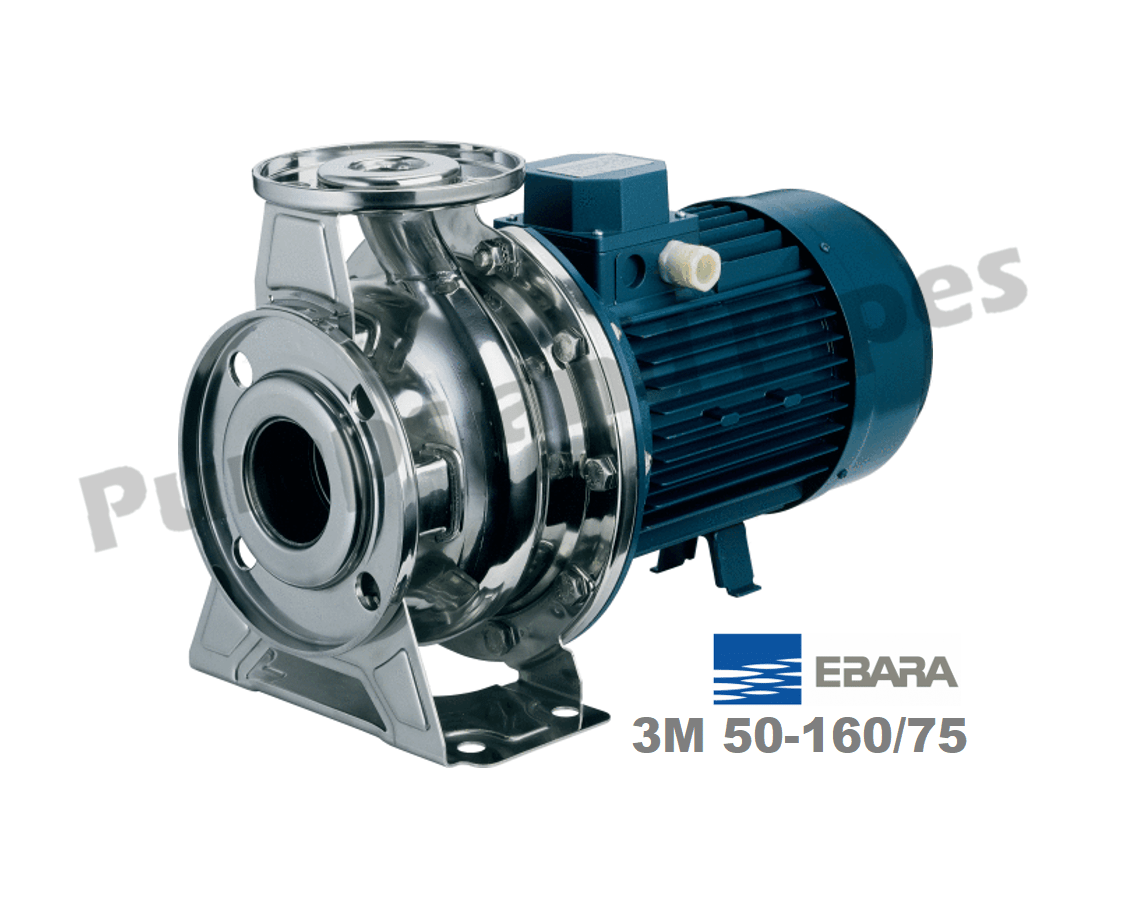 Ebara 3M 50-160/7.5 10HP 7.5kW Three Phase 304 Stainless Steel Centrifugal Pump Unit – Pumps and ...