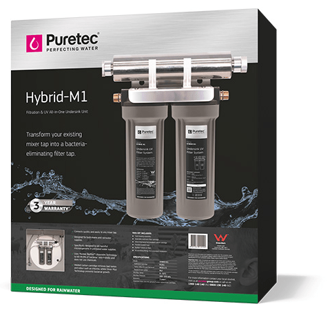 Hybrid-M1 Puretec Filtration with UV Flow 8lpm 1 Micron – Undersink ...