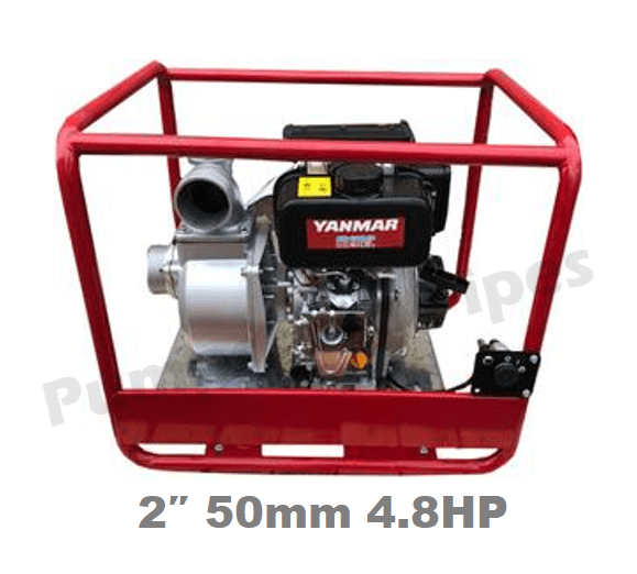 2″ 50mm 4.8HP Yanmar Diesel Engine Pump Unit With Electric Start ...