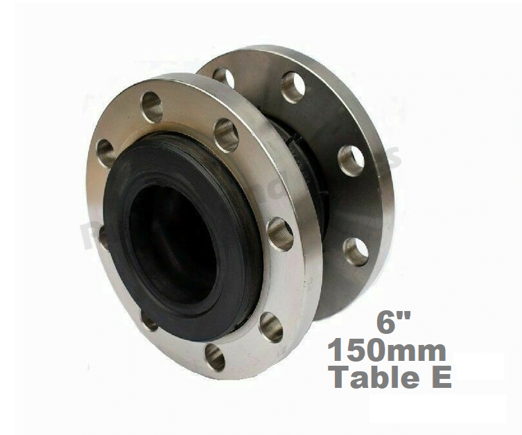 Rubber Bellows 6″ 150mm Table E Flanged Expansion Vibration Joints ...