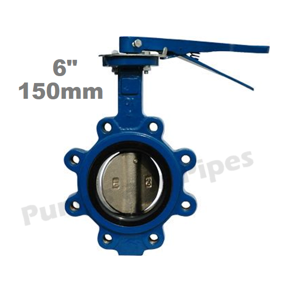 Butterfly Valve 6″ 150mm Lugged Lever Handle – Pumps and Pipes