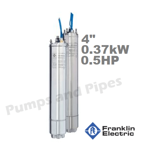 2 Wire 0.37kW 4″ Single Phase Franklin Submersible Bore Pump Motor ...
