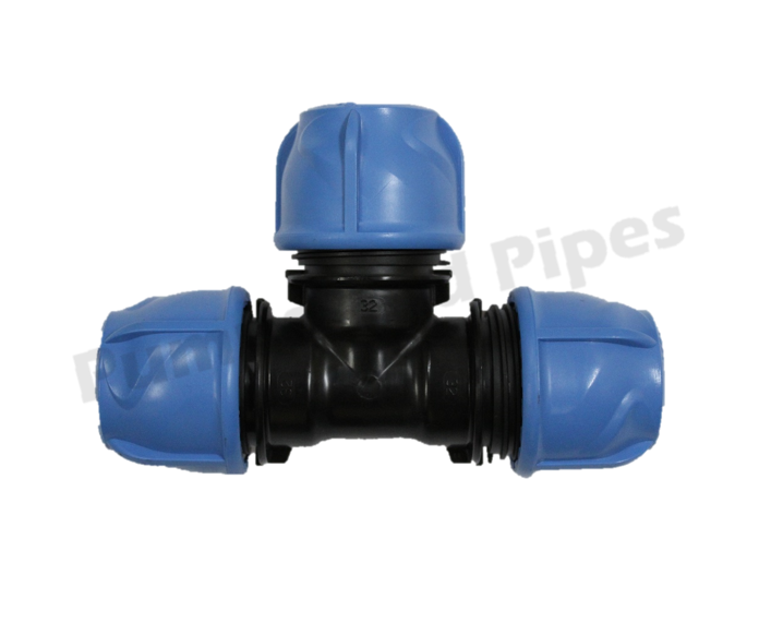 Blue Line Metric 3 Way Poly TEE – Pumps and Pipes