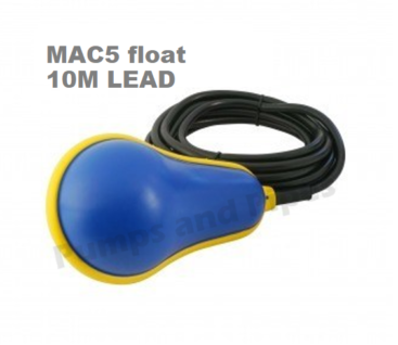 MAC5 Float Switch With Built In Weight And Lead For Sewage Pump Float Switches – Pumps and Pipes