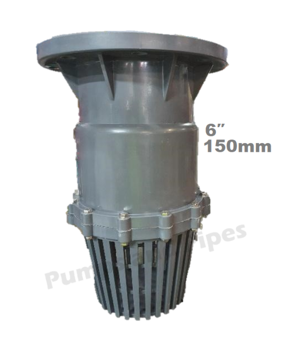 Footvalve 6″ 150mm PVC Swing Type Flanged Foot Valve – Pumps and Pipes