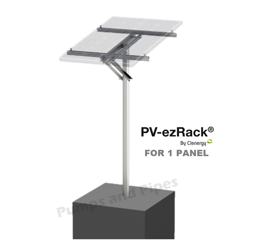 One (1) Panel Single Post Stand For Solar Panels Clenergy – Pumps and Pipes