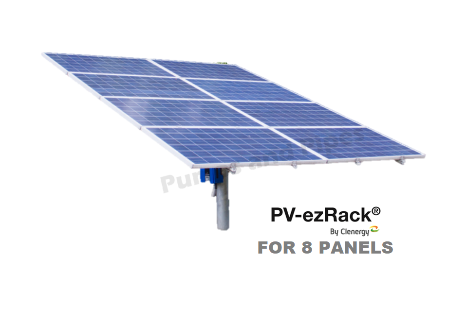 Eight (8) Panel Single Post Stand For Solar Panels Clenergy – For ...