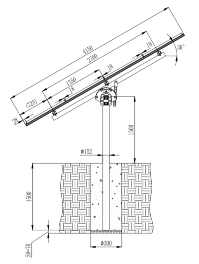 Eight (8) Panel Single Post Stand For Solar Panels Clenergy – For ...