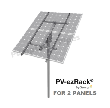 Two (2) Panel Single Post Stand For Solar Panels Clenergy – Pumps and Pipes
