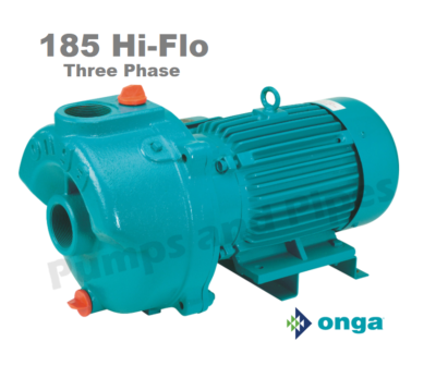 ONGA 185 Hi-Flo Three Phase Cast Iron End Suction Pump – Pumps and Pipes