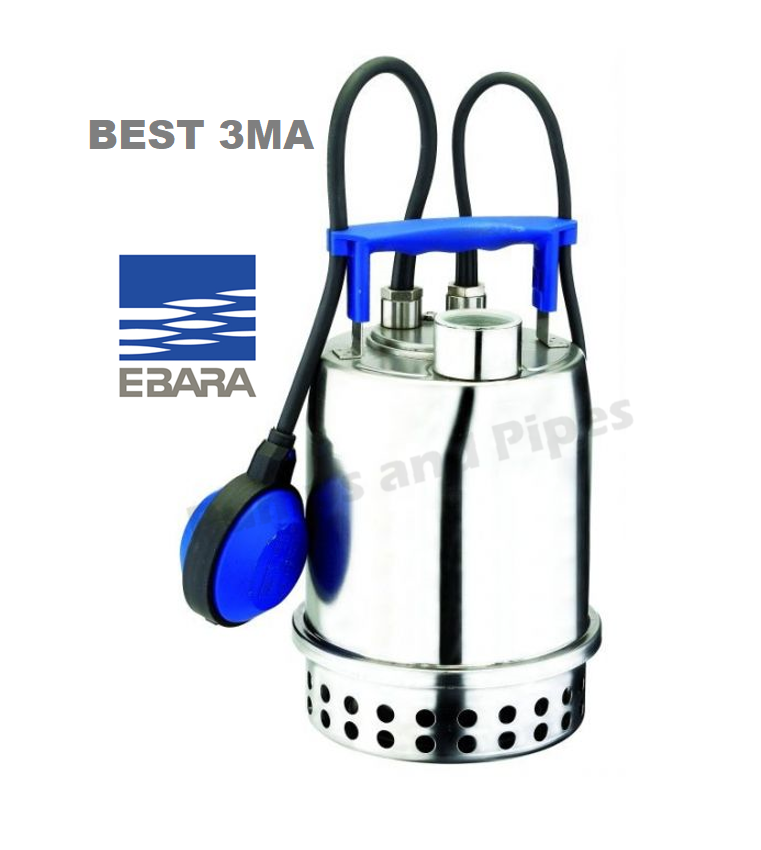 BEST 3MA Automatic Single Phase Submersible Drainage Pump Ebara – Pumps and Pipes