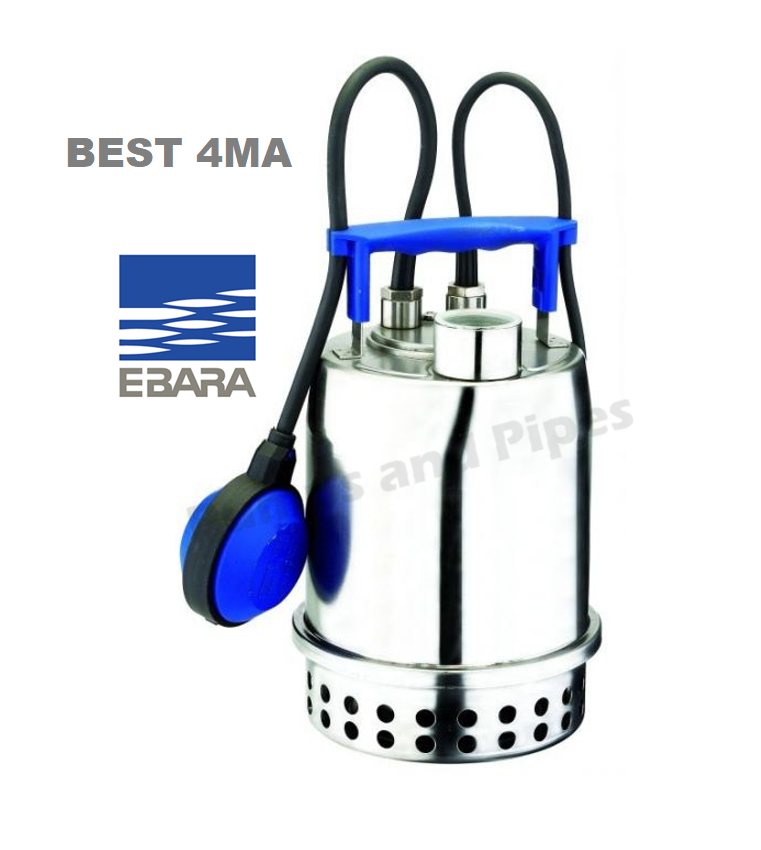 BEST 4MA Automatic Single Phase Submersible Drainage Pump Ebara – Pumps and Pipes