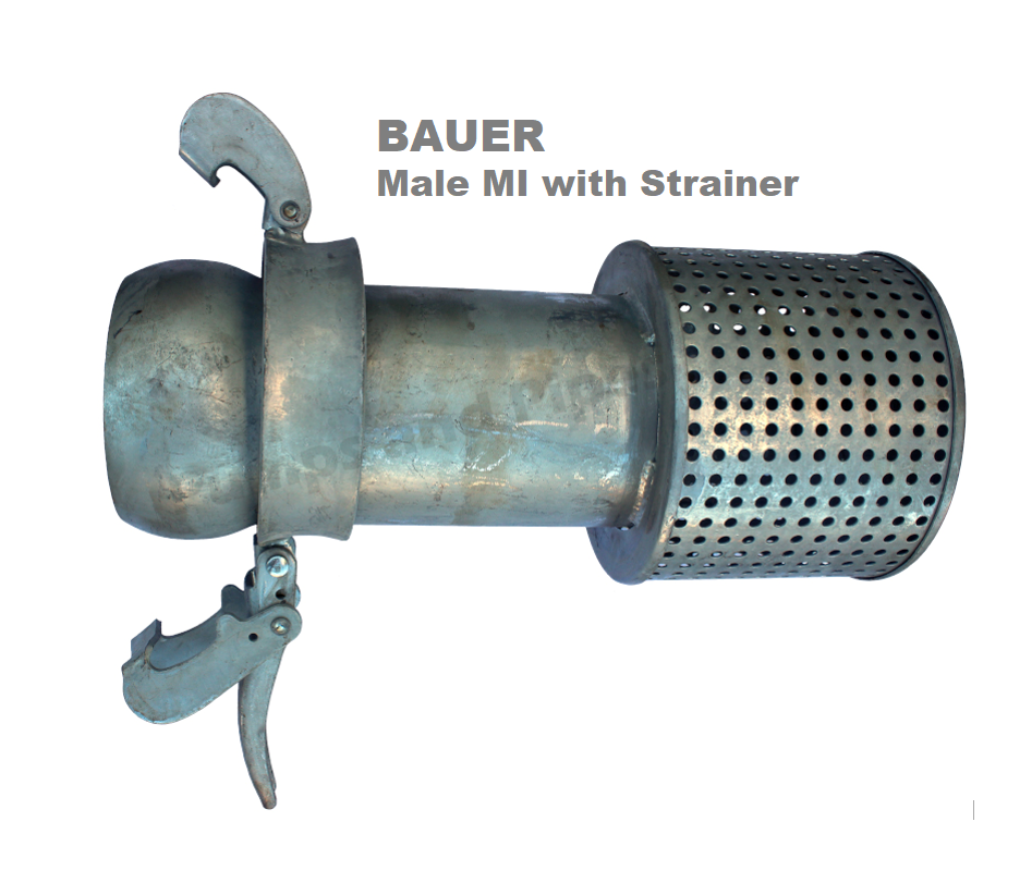 Bauer Type Male MI with Strainer sizes 4″ 6″ 8″ – Pumps and Pipes
