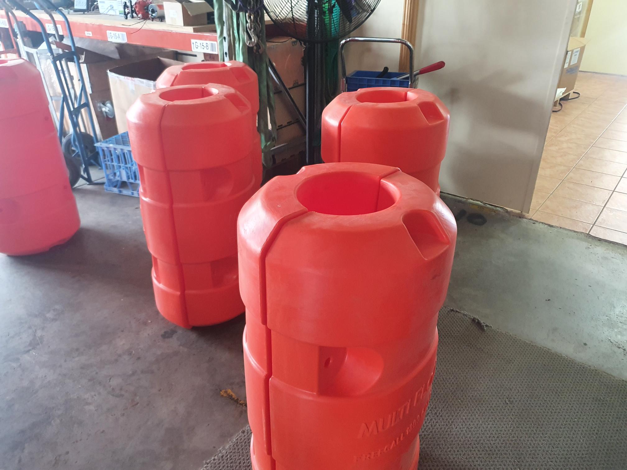 Large Orange Floats For HDPE Poly Suction Lines – Orange In Colour ...