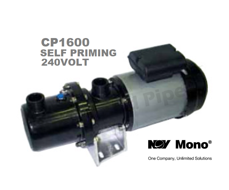 CP1600 Std Nitrile Single Phase Cavity Pump – NOV MONO 240V Self ...