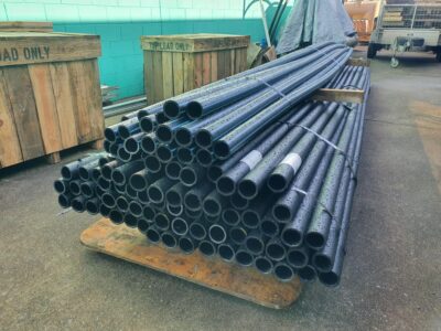 HDPE Poly Pipe SDR13.6 PN12 Straight 6 Metres In Length – Colour Black ...