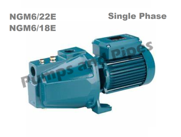 NGM6/22E And NGM6/18E Self Priming Single Phase Jet Pump – 1.5kW 50hz ...
