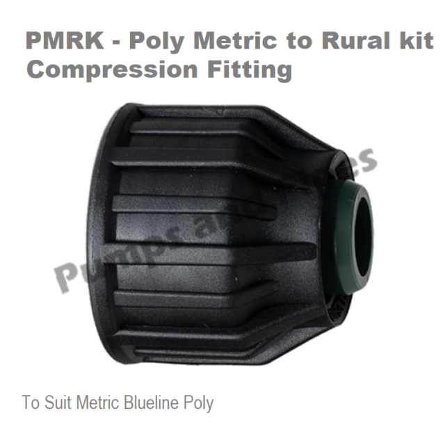 PMCO Metric Poly BSP to Copper Coupling Compression Fitting – Blue Line ...