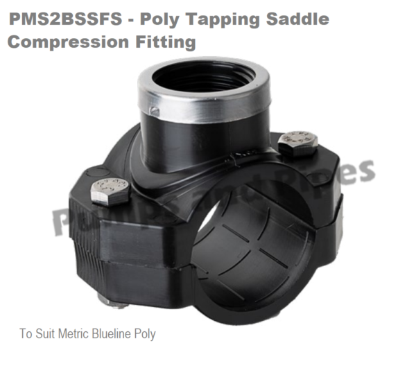 PVSUF Metric Poly BSP Single Union Valve Compression Fitting – Blue ...