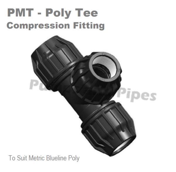 PMT Metric Poly Tee Poly x Poly x Poly – Blue Line Fitting Sizes 16 20 ...