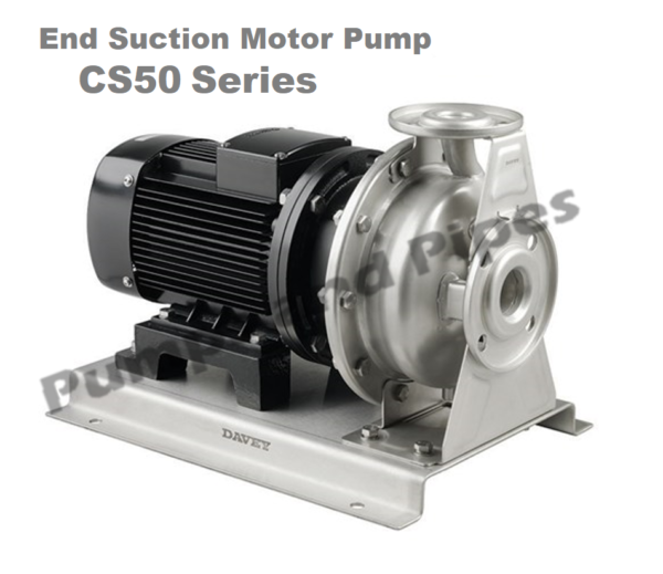 DAVEY CS50 Series 304 Stainless Steel Three Phase End Suction Motor Pumps – Pumps and Pipes