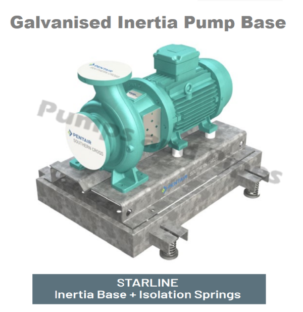 Galvanised Inertia Pump Base including Isolation Spring Mounts ...